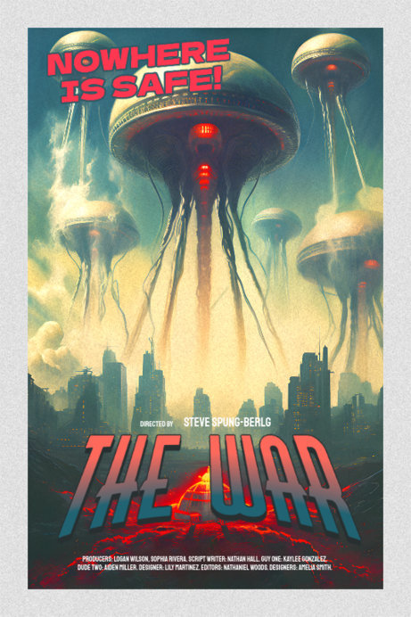 Placeit - Poster Design Template Featuring Evil Alien Machines Inspired ...