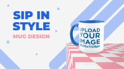Placeit - 11 Oz Mug Video Featuring Colorful Graphics and Text Animations