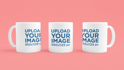 Placeit - Mockup of a 3D Conic Mug Placed Over a Customizable Surface