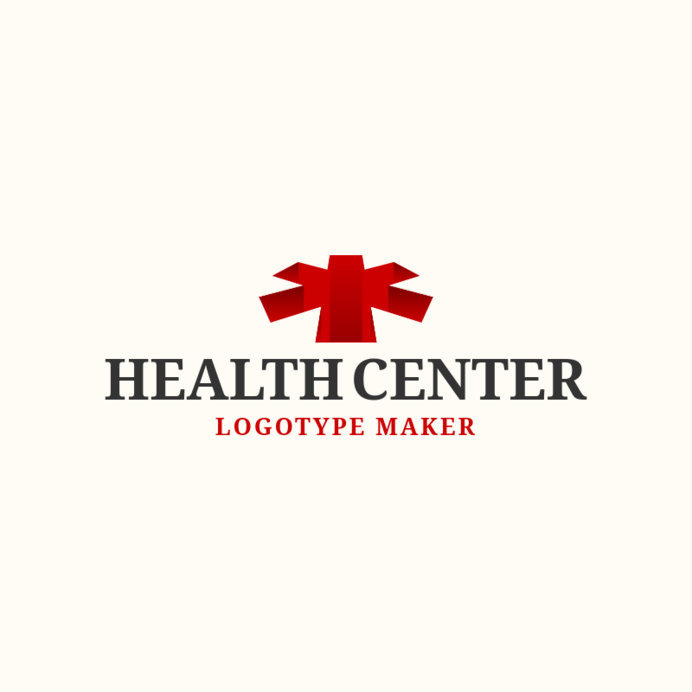 Placeit - Online Logo Maker for Health Center with 3d Icons
