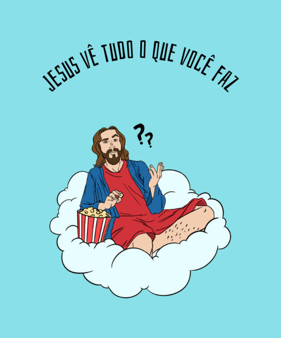 Placeit - T-Shirt Design Generator Featuring an Illustration of Jesus ...