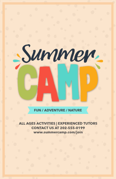 Placeit - Flyer Design Template for Summer Camp Flyers