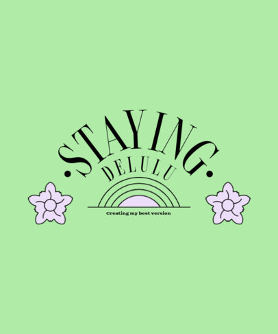 Placeit - T-Shirt Design Creator Featuring a Repetitive Delulu Phrase ...