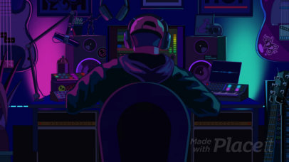Placeit - Intro Video Creator for a Radio Music Beats Channel
