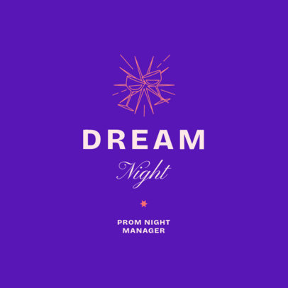 Placeit - Logo Creator With a Crown Icon for a Prom Night Planner