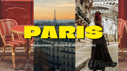 Placeit - Intro Video Creator for Paris Travel Recommendations