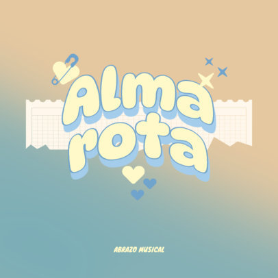 Placeit - Music Channel Logo Maker Featuring a Heart with a Clip ...