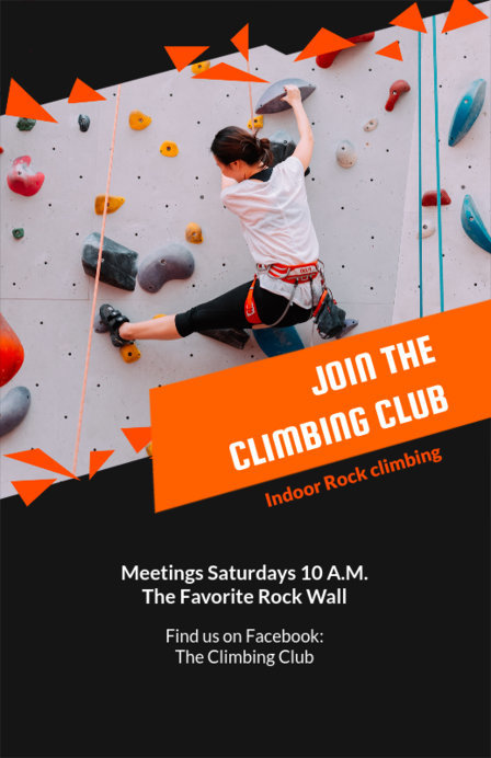 Placeit - Online Flyer Maker for Indoor Rock Climbing