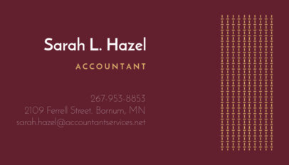 Placeit - Freelance Bookkeeper Customizable Business Card Template
