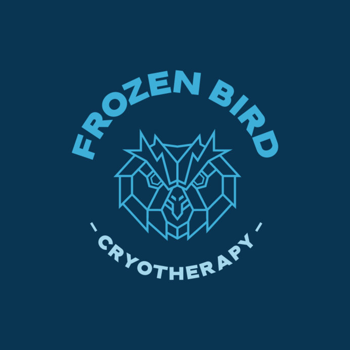 Placeit - Cryotherapy Logo Template with an Abstract Owl Face