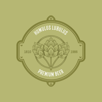 Placeit - Logo Maker for Craft Beer Brands with Circle Badge