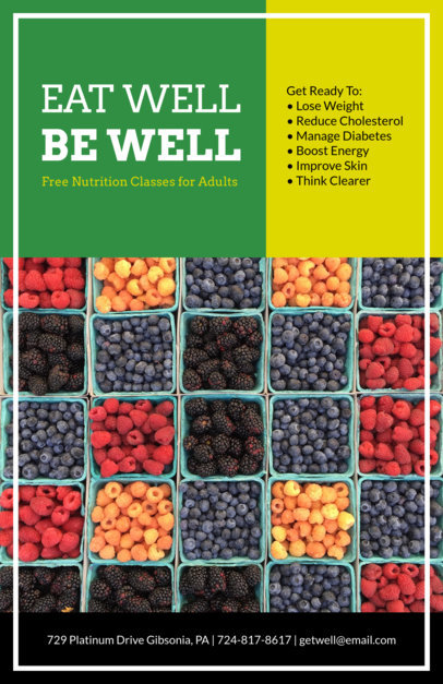 Placeit - Nutrition Classes Flyer Design Maker
