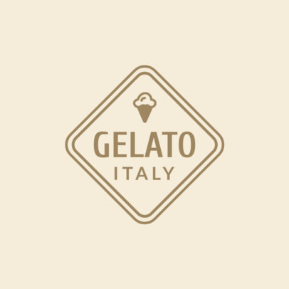 Placeit - Logo Maker for Gelato Shops with Minimalist Design