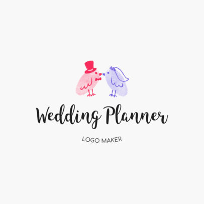 Placeit - Happy Wedding Planner Logo Design Maker