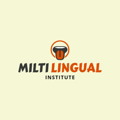 Placeit - School-Themed Logo Generator for a Language Online Institute