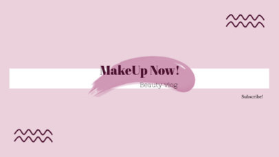 Placeit - Simple Beauty Vlog Channel Banner Maker