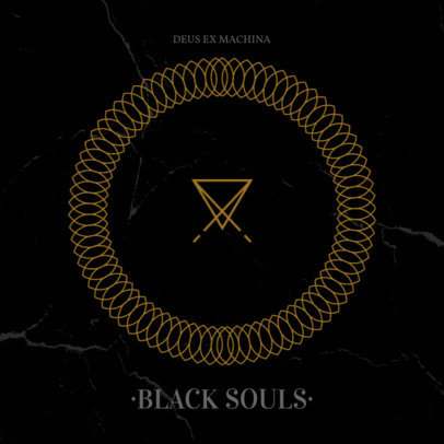 Placeit - Heavy Metal Album Cover Maker Featuring Dark Illustrations