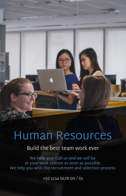Placeit - Recruitment Flyer Template for HR Firms