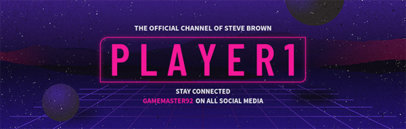 Placeit - Twitch Banner Template with a Psychedelic Style