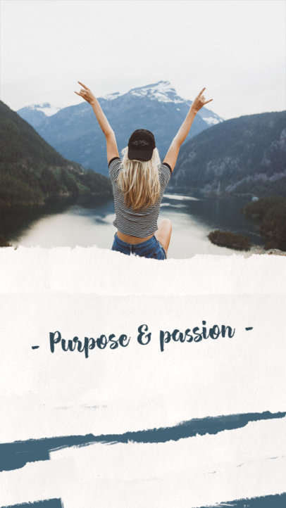 Placeit - Instagram Story Maker Featuring a Motivational Quote of the Day