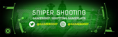 Placeit - Twitch Banner Template with Binary Code