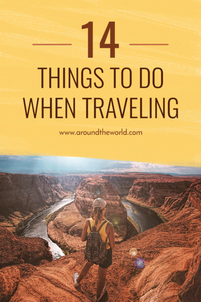 Placeit - Pinterest Pin Template for a Budget Travel Destination Guide