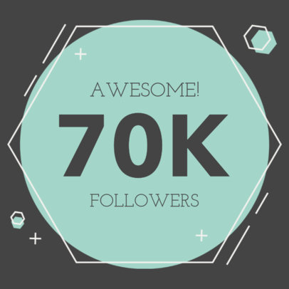 Placeit - Followers Milestone Instagram Post Template