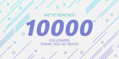 Placeit - Twitter Post Template for a Followers Milestone Celebration