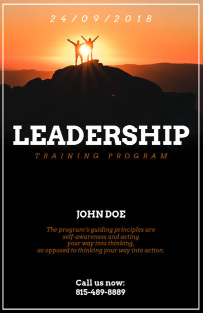 Placeit - Online Flyer Design Template for a Leadership Conference