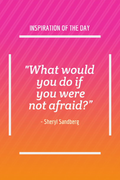 Placeit - Famous Quotes Pinterest Pin Template