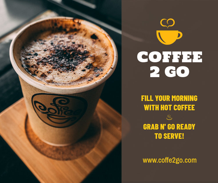 Placeit - Coffee Shop FB Post Maker