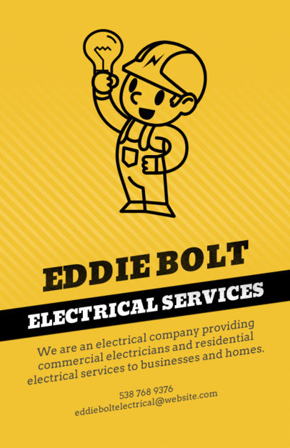 Placeit - Electrician Flyer Template