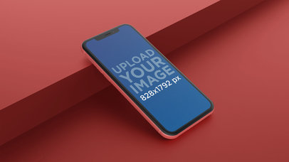 Placeit - Mockup Featuring Two Overlapping iPhones 11 over a Solid ...