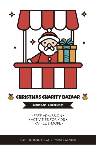 Placeit - Christmas Bazaar Flyer Design Template with a Christmas ...