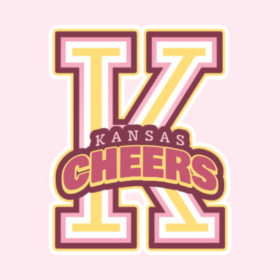 Placeit - Cheerleader Logo Generator for a Cheer Squad