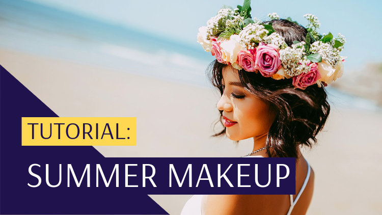 Placeit - YouTube Thumbnail Maker for a Summer Makeup Tutorial