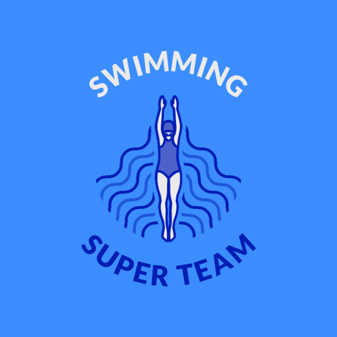 Placeit - Swimming Team Logo Maker for a Pro Swim Team