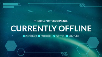 Placeit - Minimalistic Twitch Offline Banner Maker