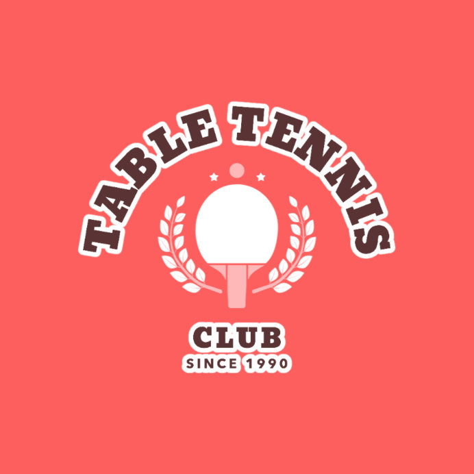 Placeit - Table Tennis Logo Template for a Table Tennis Club