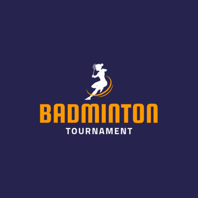 Placeit - Women's Badminton Logo Maker