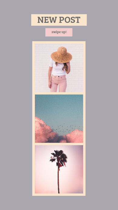 Placeit - Instagram Story Template for a Three Picture Collage