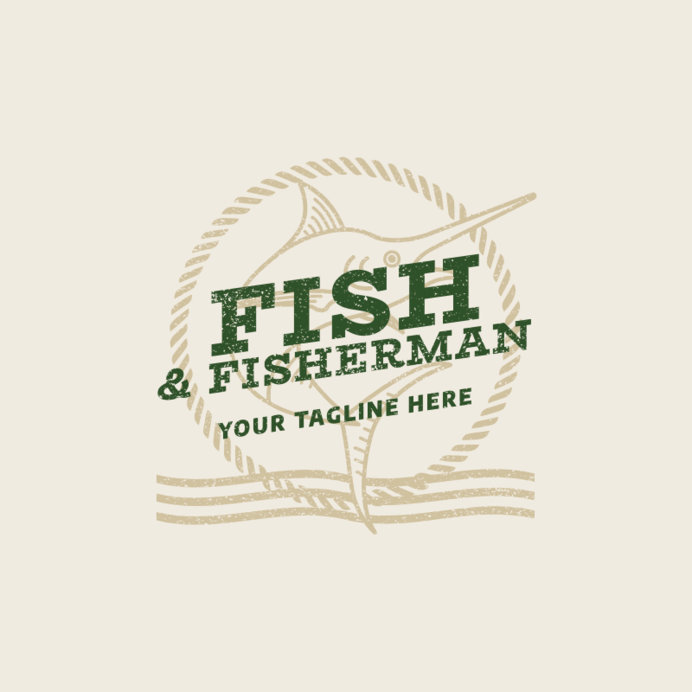 Placeit - Fishing Team Logo Design Template