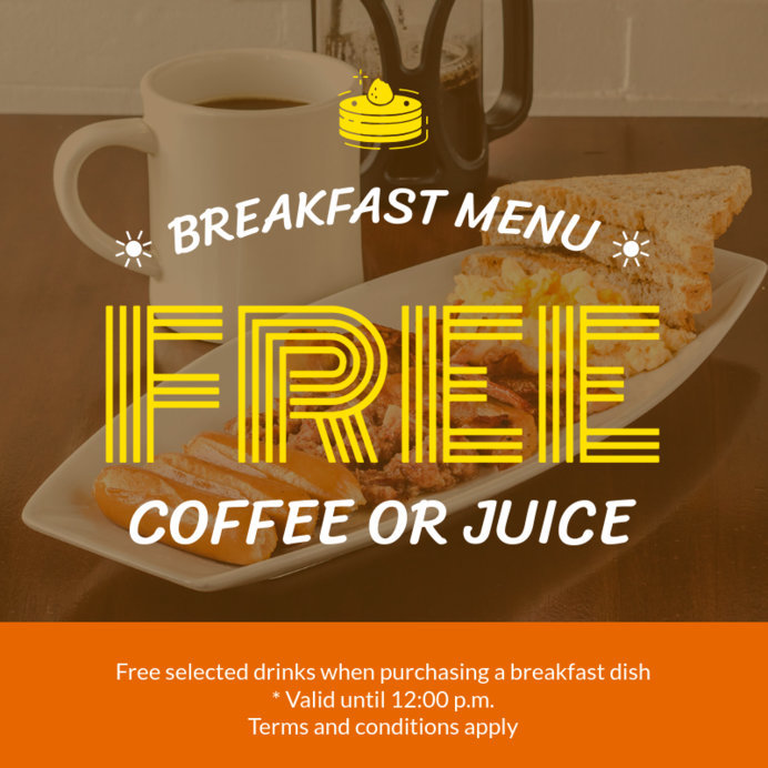 Placeit - Coupon Design Template for a Breakfast Coupon