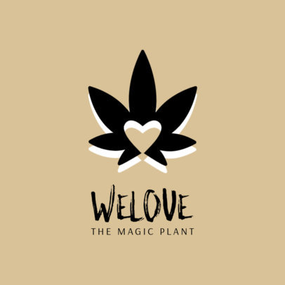 Placeit - Weed Logo Design Template