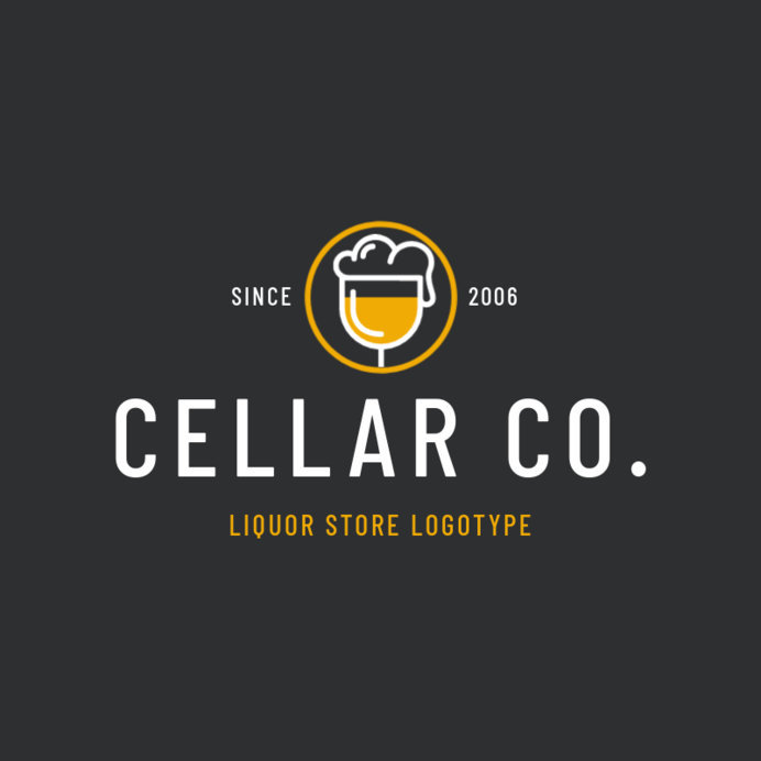 Placeit - Logo Design Maker for a Modern Liquor Store