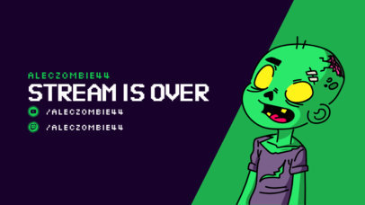 Placeit - Anime Style Twitch Overlay Template for a Stream Ended Screen