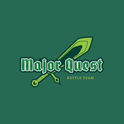 Placeit - RPG Team Logo Maker with Cool Sword Graphics