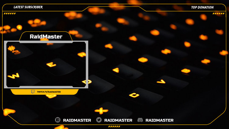 Placeit - Twitch OBS Overlay Template for Gaming Streams