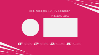 Placeit - End Screen Template with Subscribe Button for YouTubers