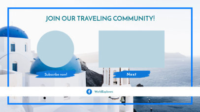 Placeit - Simple YouTube End Card Design Maker with Social Media Icons